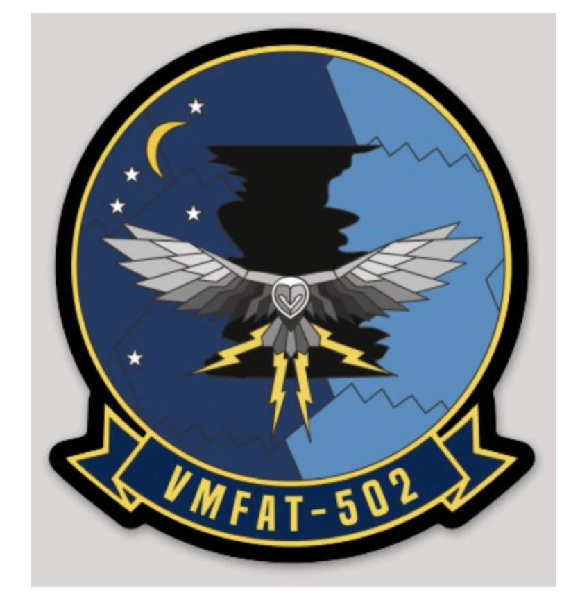 4" MARINE CORPS VMFAT-502 NIGHTMARES VINYL STICKER DECAL | eBay