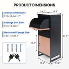 Large Package Delivery Box Large Parcel Storage Lockable Home Drop ...