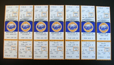 Houston Astros 1981 Vintage MLB ticket stubs - One ticket | eBay