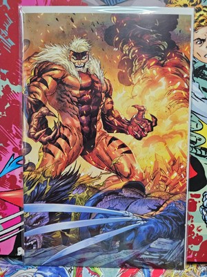 WOLVERINE #42 - TYLER KIRKHAM - Exclusive VIRGIN Variant SABERTOOTH ...