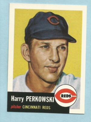 1991 Topps Baseball 1953 Archives Harry Perkowski #236 Cincinnati Reds ...