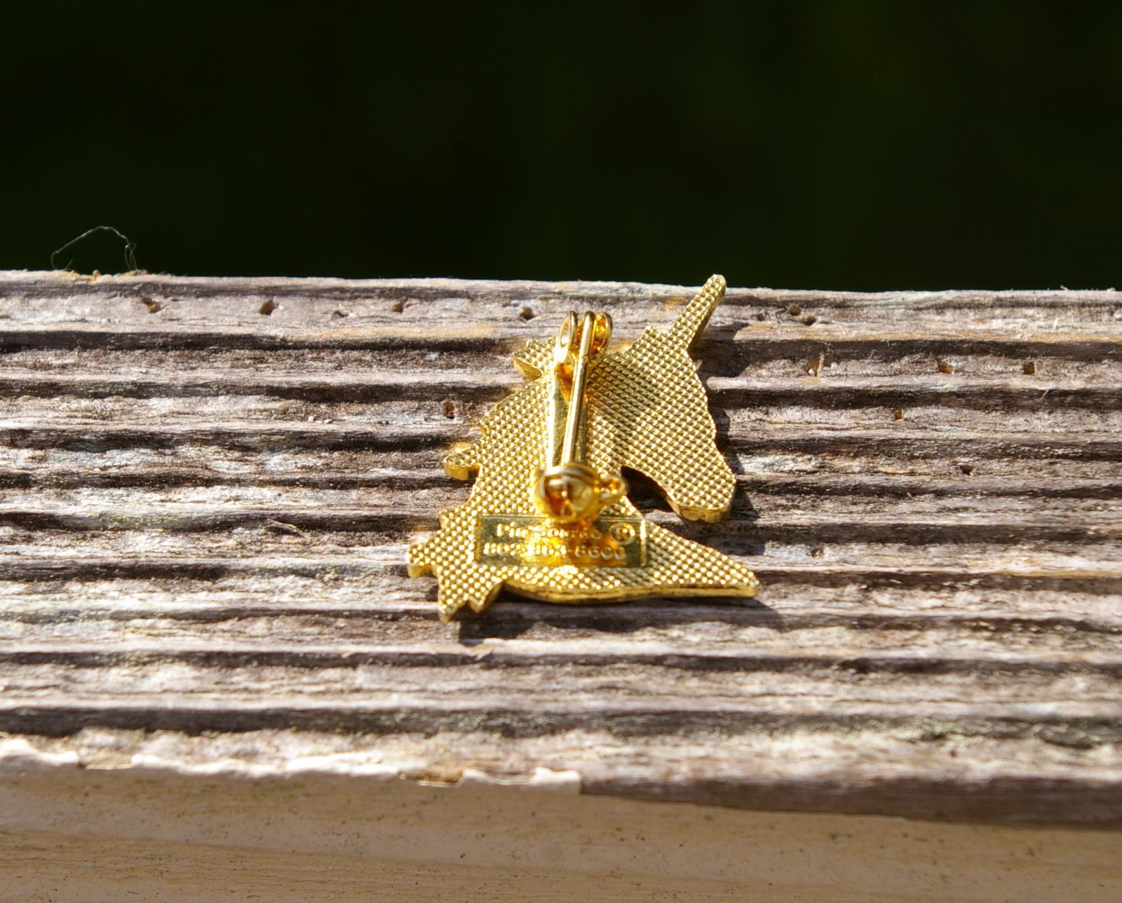 White Unicorn Head Gold Tone Metal & Enamel Lapel Pin Pinback | eBay