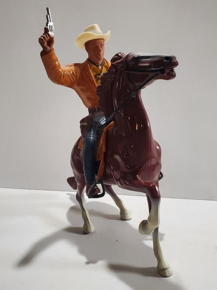 1950's Hartland Cheyenne Bodie Clint Walker Western Figure & Horse w ...