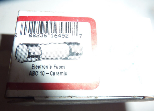 20 Count Ceramic Electronic Fuses ABC 10 S-15 | eBay