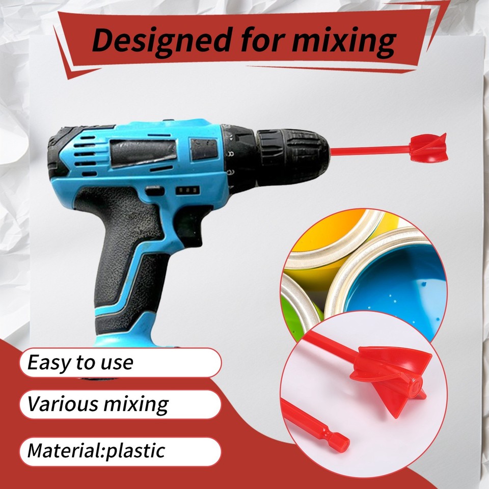 Resin Mixer Paddles, Epoxy Mixer Attachment for Drill, Reusable ...