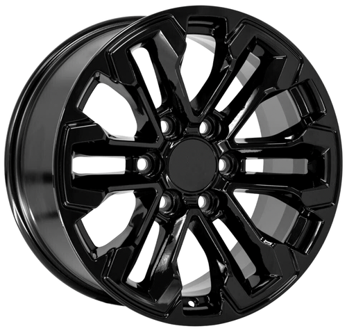 18" Gloss Black OE 5905 Replica SKY Wheels fits 2024 GMC Canyon Denali ...