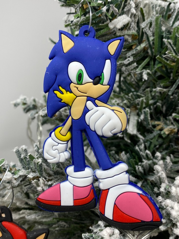Sonic The Hedgehog 6 Piece Holiday Christmas Tree Ornament Set New | eBay