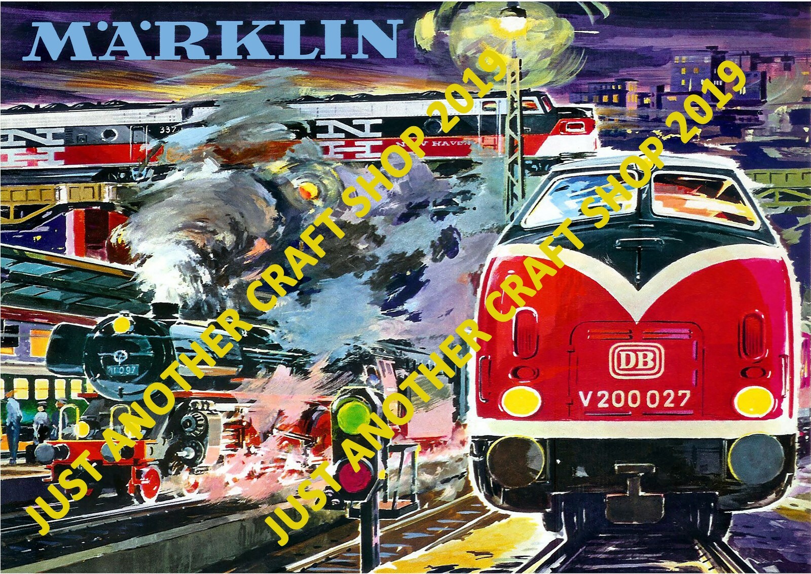 Marklin Model Railway Train 1962 A3 size Poster Advert Sign - very high ...