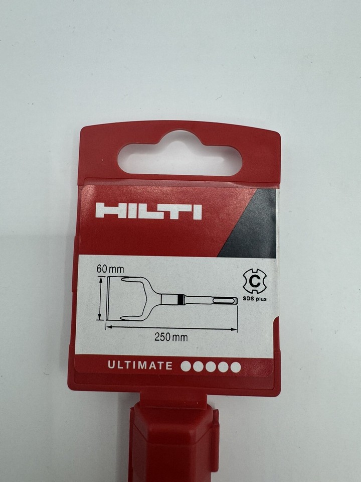 Hilti Flat Chisel 10" Self Sharpening Wide Cutting Edge for Demolishing ...