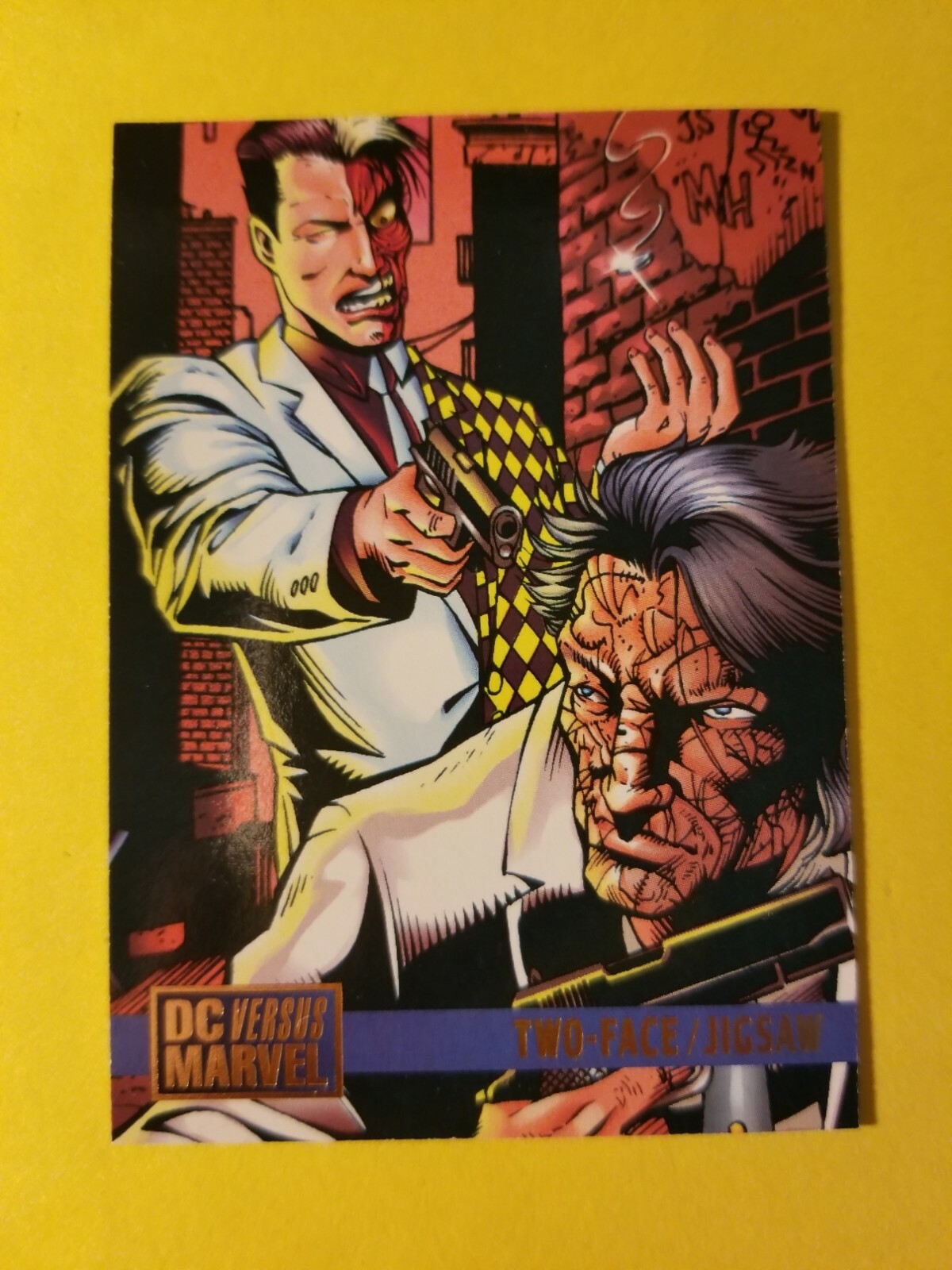 VINTAGE TWO-FACE vs JIGSAW - BATTLES #94 - 1995 DC versus MARVEL COMICS ...