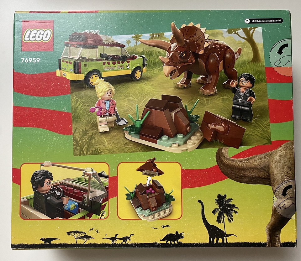 Lego 76959 Jurassic Triceratops Research. -NEW- SEALED-IN HAND-SHIP ...