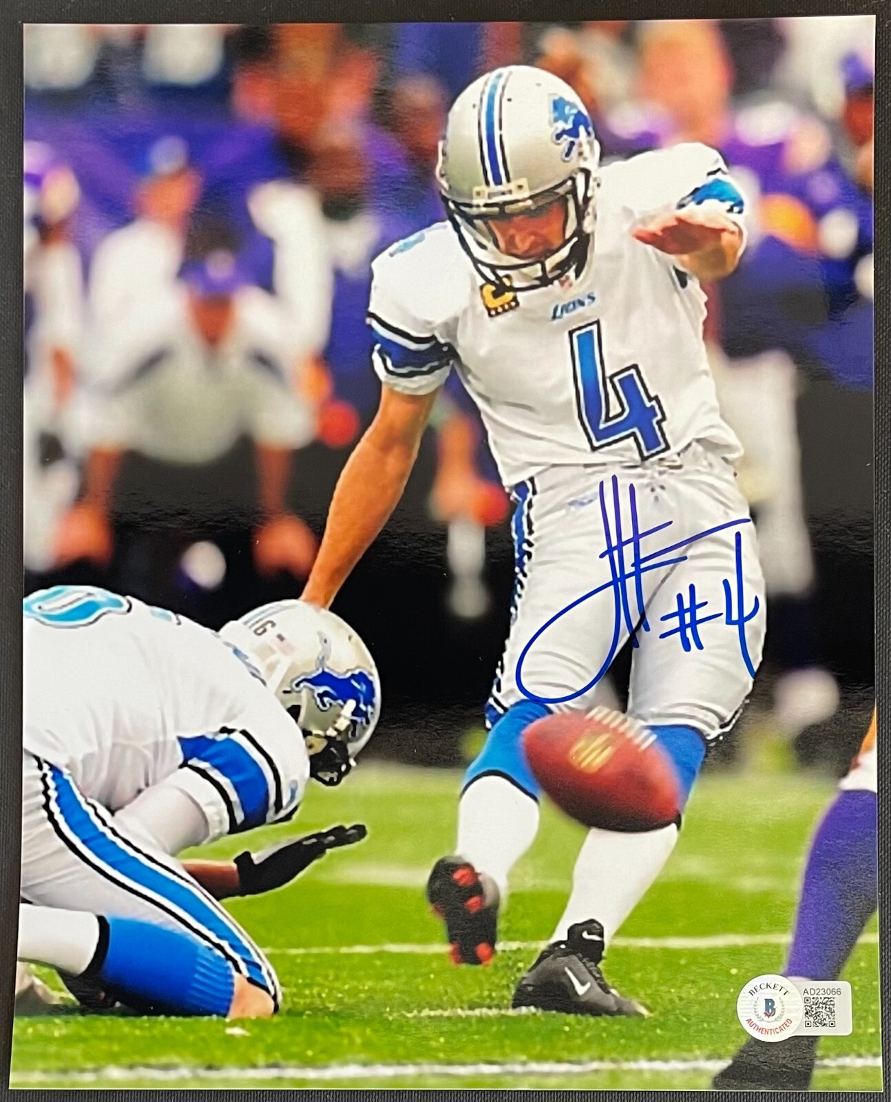 JASON HANSON SIGNED DETROIT LIONS 8X10 PHOTO BECKETT WITNESS COA | eBay