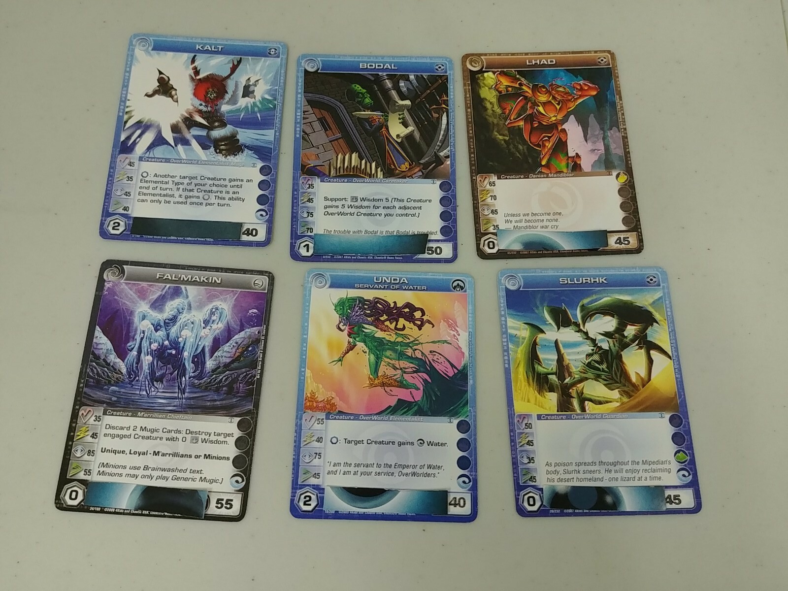 Chaotic cards lot8 Creature- Kalt Bodal Lhad Fal'Makin Unda servant ...