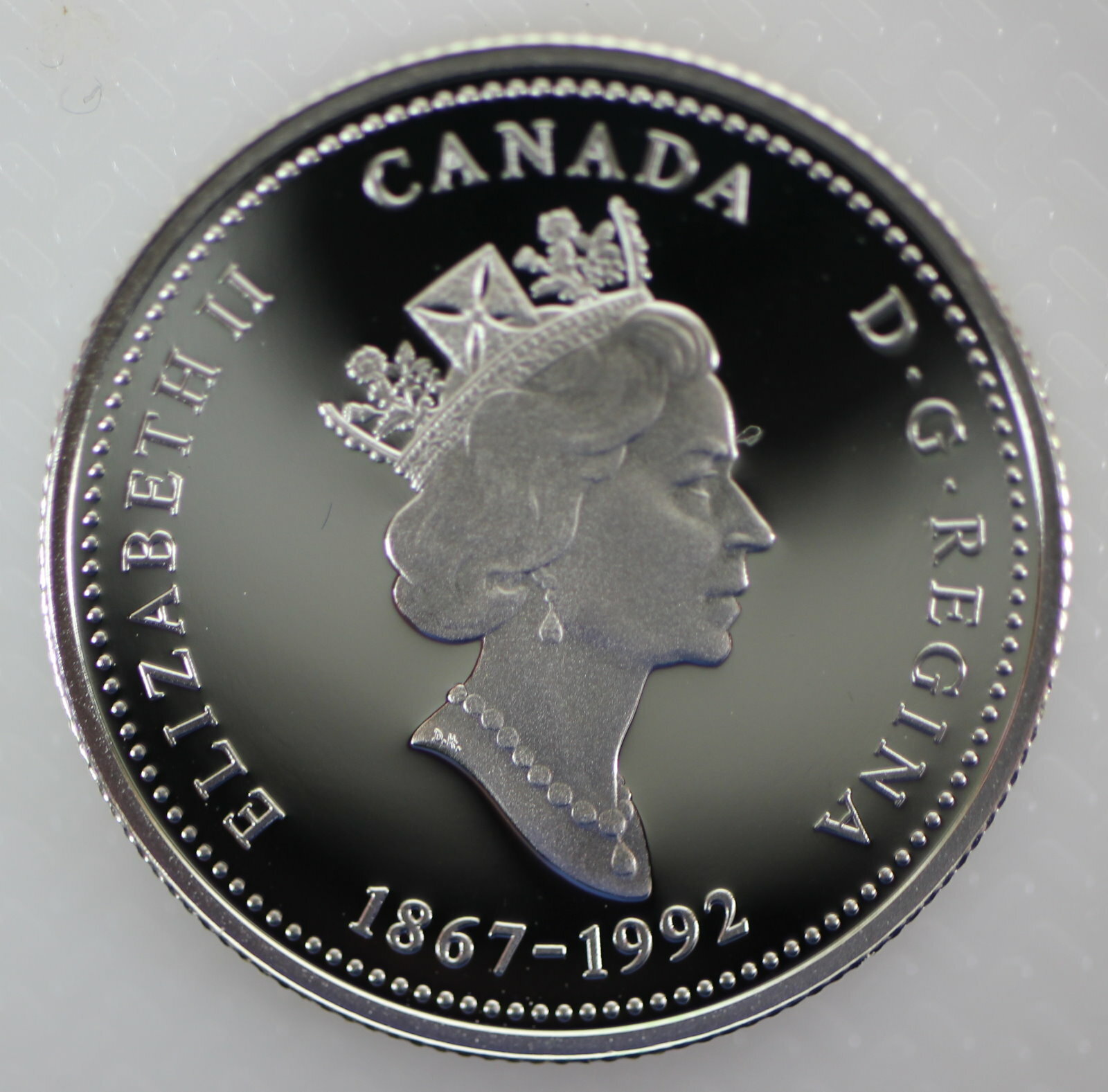 CANADA 1867-1992 ANNIVERSARY 25¢ NEW BRUNSWICK SILVER PROOF QUARTER ...