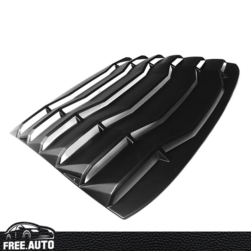 Rear Window Louvers Fits 11-16 Scion TC Matte Black Windshield Sun Vent ...