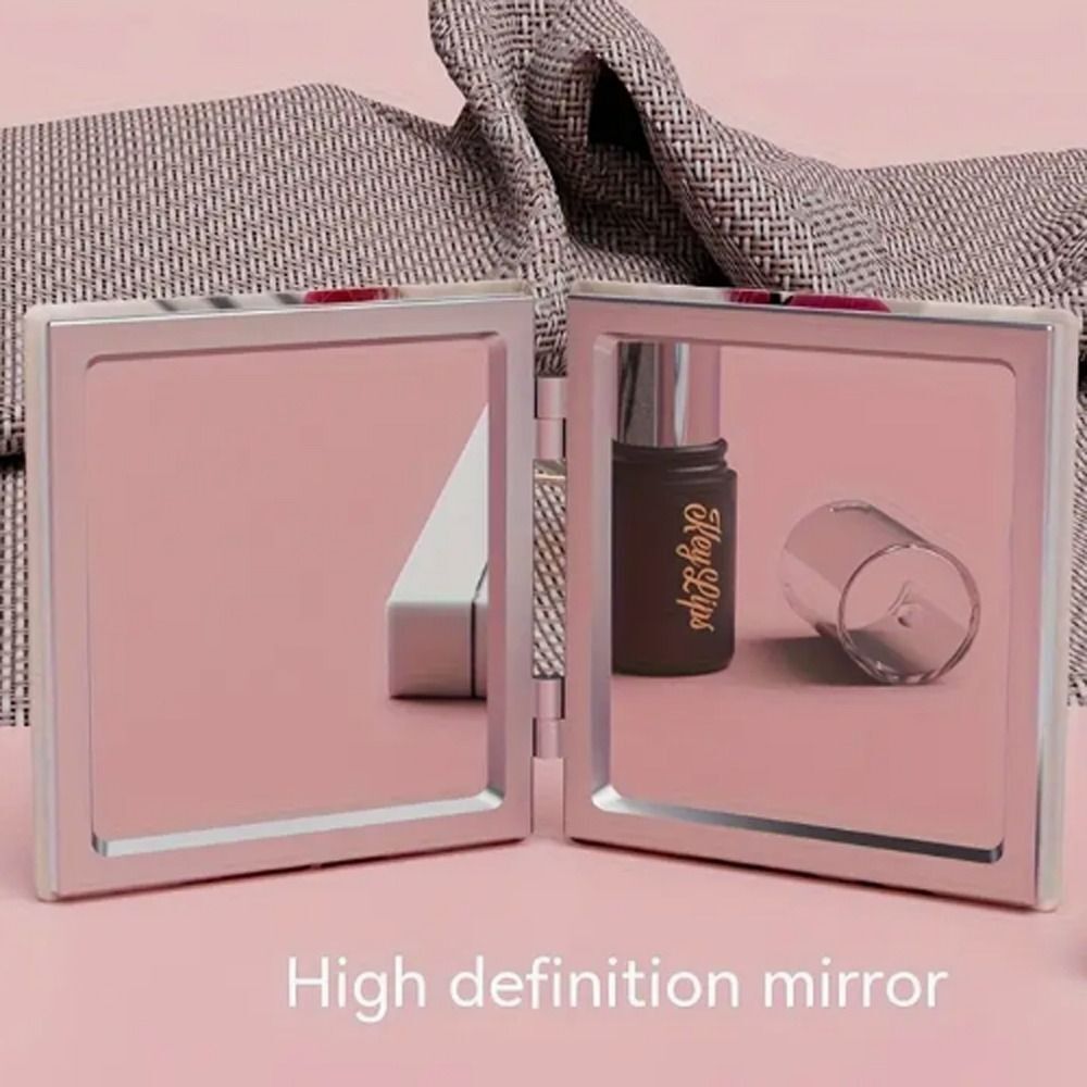 ABS Cosmetic Mirror PU Folding Mirror New Makeup Mirror Girls | eBay