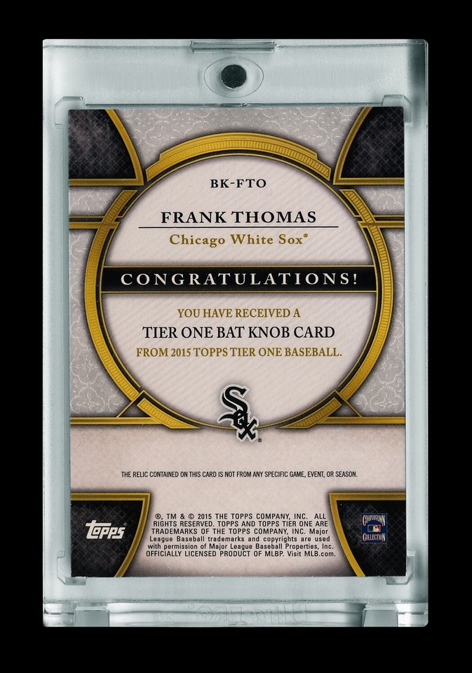 2015 Topps Tier 1 Frank Thomas Bat Knob 1/1 | eBay