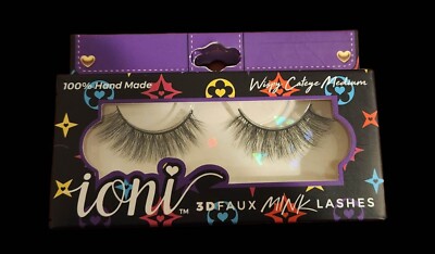Ioni eyelashes 3D faux mink lashes (Wispy Cateye Medium) | eBay