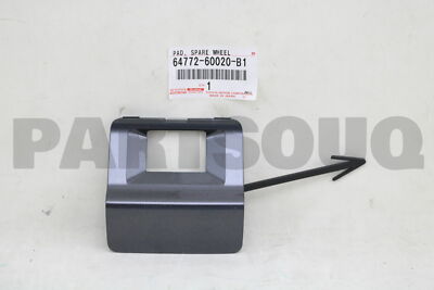 6477260020B1 Genuine Toyota PAD, SPARE WHEEL COVER 64772-60020-B1 ...