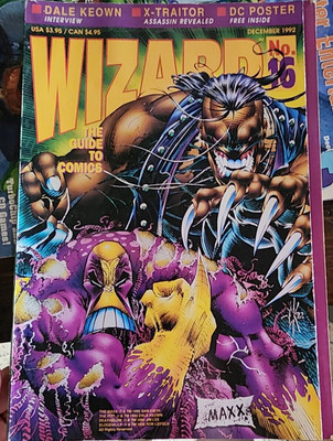 Wizard Comics Magazine #16 DECEMBER 1992 PITT MAXX No Poster No Cards ...