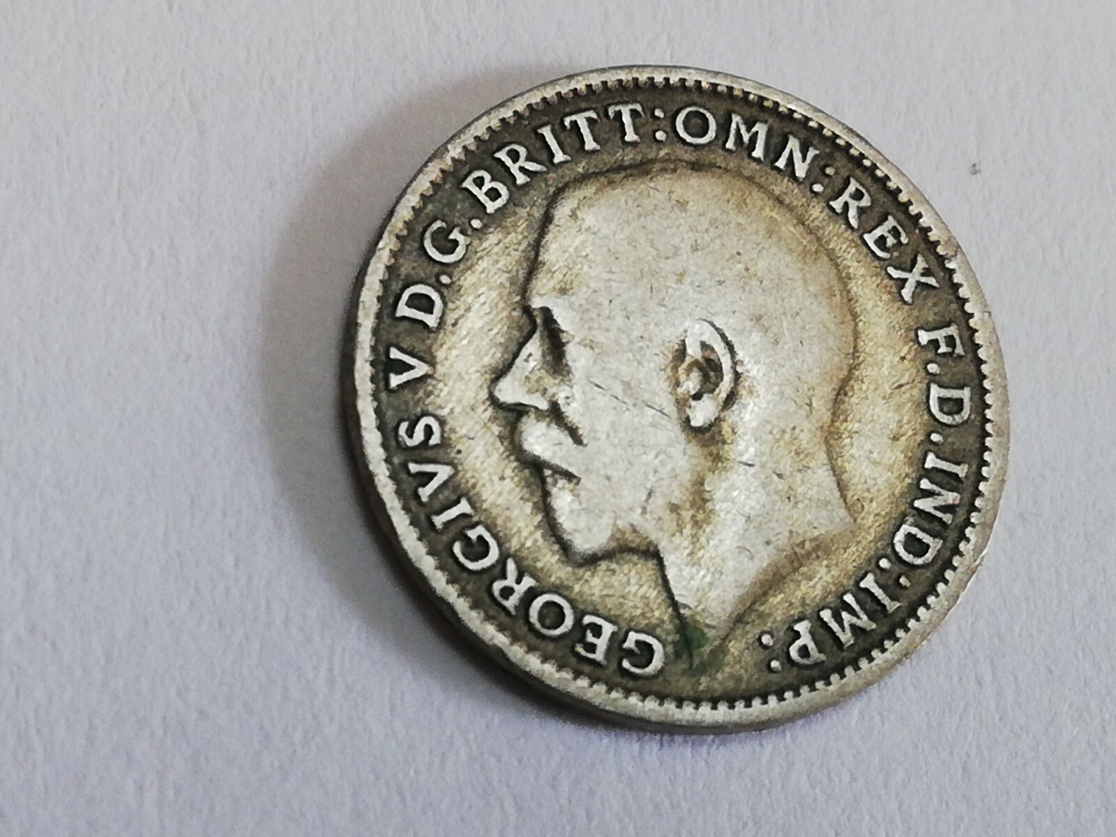 Silver Coin 3 PENCE 1922 GEORGIVS V D.G.BRITT OMN REX F.D.IND IMP. | eBay