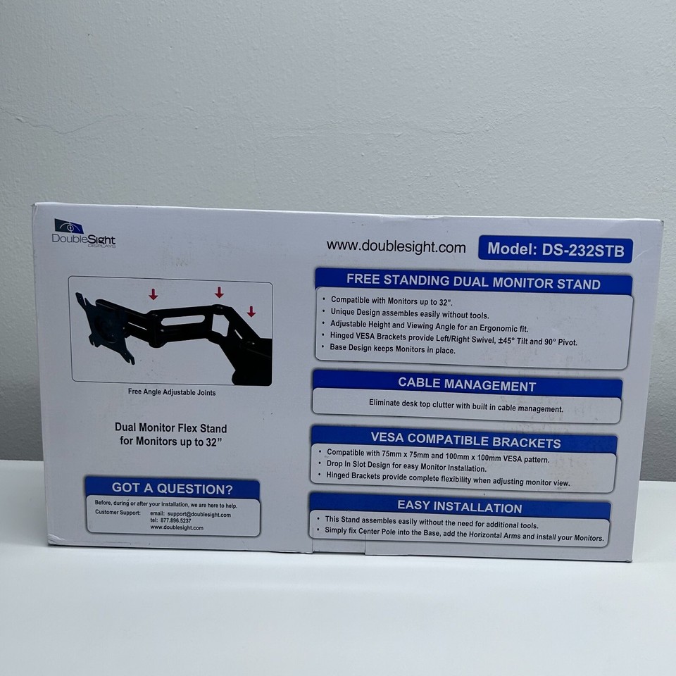 DoubleSight Displays - Dual Monitor Stand, Accommodates Up To 27 ...