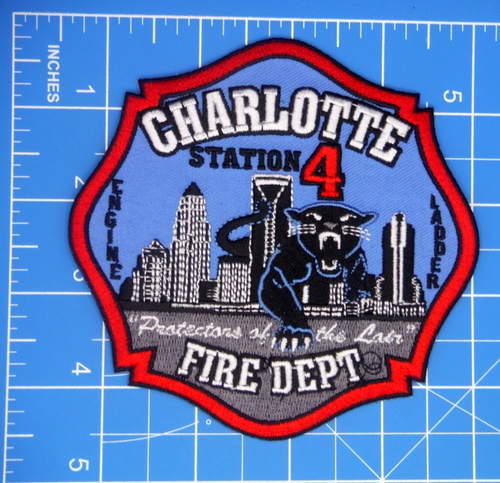 Charlotte North Carolina Fire Dept. Station 4 patch | eBay