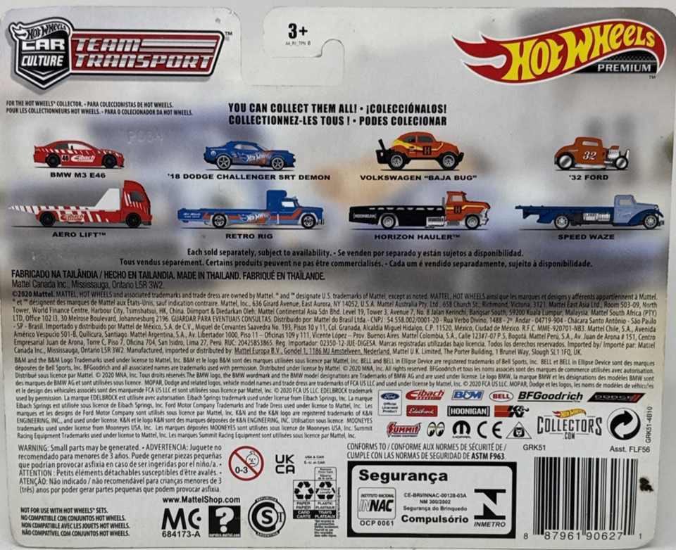 Hot Wheels Team Transport ’18 Dodge Challenger SRT Demon Retro Rig 1:64 | eBay