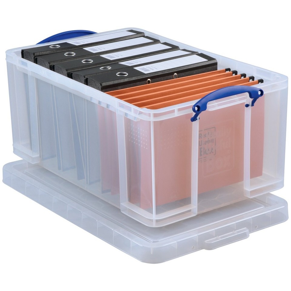 Really Useful 64 Litre Plastic Storage Box - Clear | eBay UK