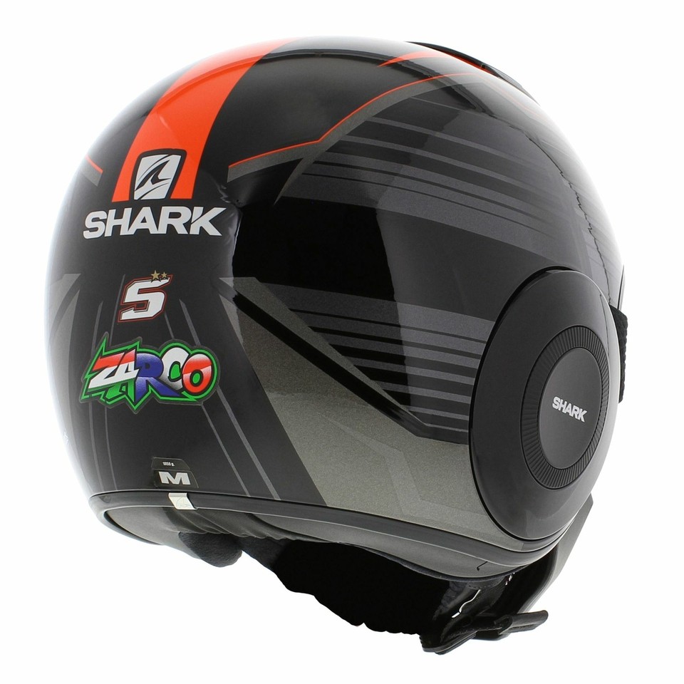 Shark Street Drak helmet Zarco Malaysia GP gloss black orange | eBay ...