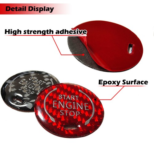 Red Engine Push Start Button Cover For Chevrolet Corvette C8 Z51 2020 ...