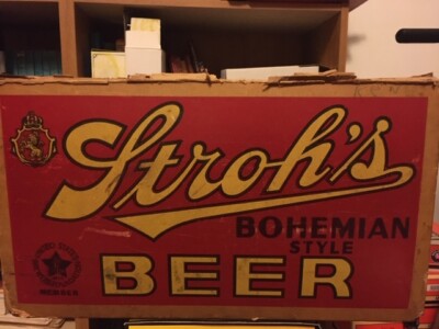 Stroh's cardboard beer case | eBay UK