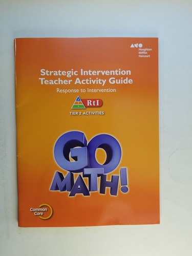 GO Math!: Strategic Intervention Teacher Guide Grade 2 9780544249042| eBay