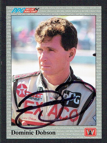 Dominic Dobson signed autograph auto 1991 PPG Indy Car Trading Card | eBay