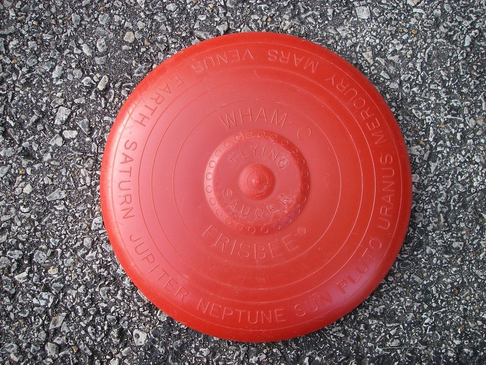 VINTAGE Red WHAM-O FLYING SAUCER FRISBEE 1960's RARE | eBay