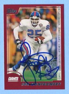Joe Montgomery - Signed/Autographed 2000 Topps Season Opener #93 New ...