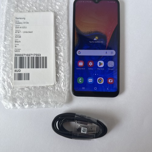Samsung Galaxy A10e Black 32GB SM-A102U (AT&T / GSM Unlocked ...