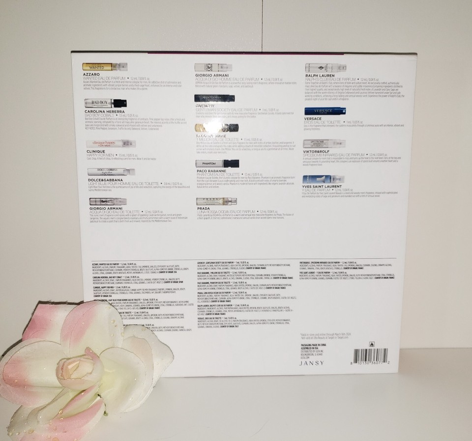 Ulta Men's Signature Scents 14pc Cologne Sampler Fragrance Gift Set for ...