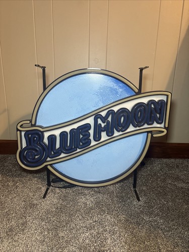 Neon Blue Moon Craft Beer Kitchen Man Cave USBC Vibrant Bar Neon Sign ...