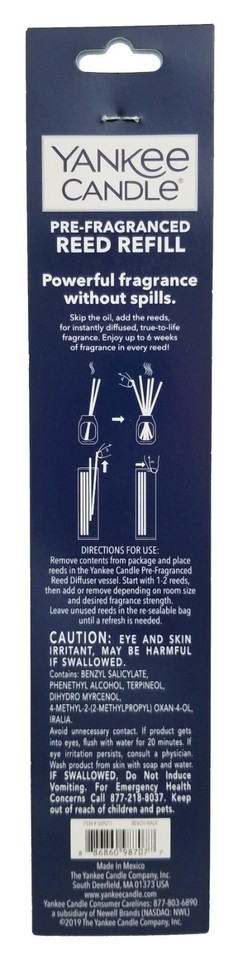 Yankee Candle Pre-Fragranced Reed Refill "Beach Walk", 5 Reeds / NEW | eBay