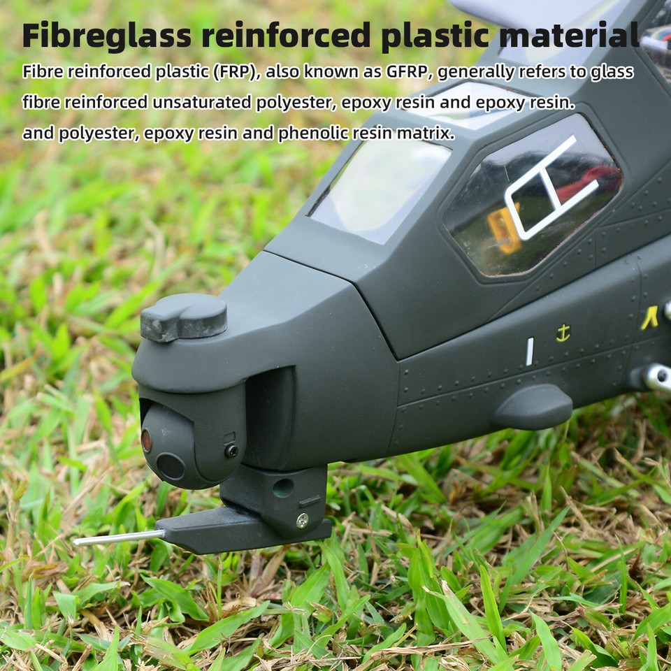 Roban 470 Size CAIC Z-10 Fiery Thunderbol 4 blade RTF RC Helicopter ...