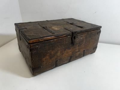 Antique Solid Wooden 18th Century Hand Crafted Keepsake Storage Box ...