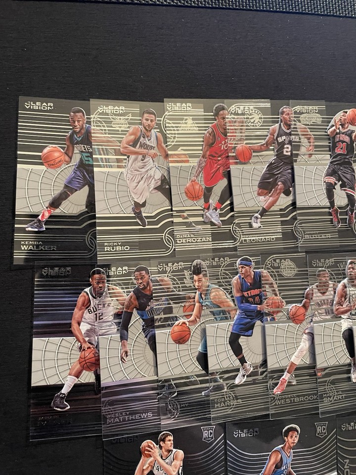 Lot of 17 2015-16 Clear Vision Basketball Cards Vince Carter Lillard ...