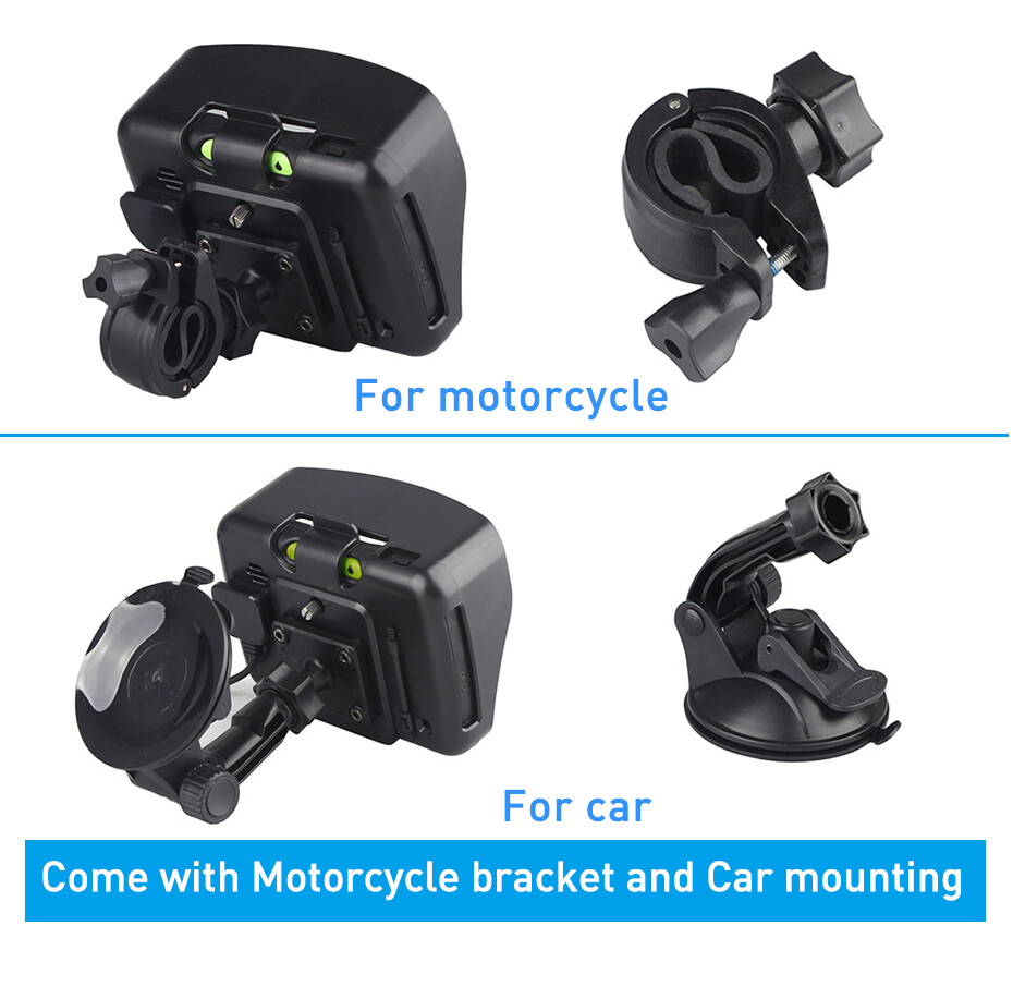4.3'' Motorcycle Motorbike GPS Navigation 8GB Waterproof SAT NAV Free ...