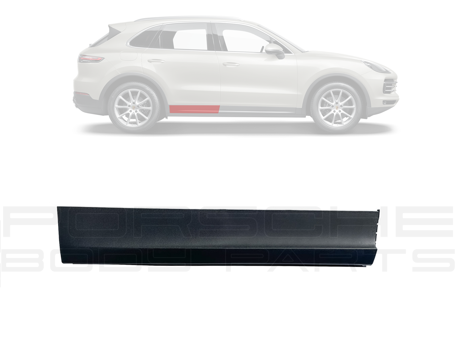 Porsche Cayenne 2018-22 Rear Right Lower Door Panel Molding Trim ...