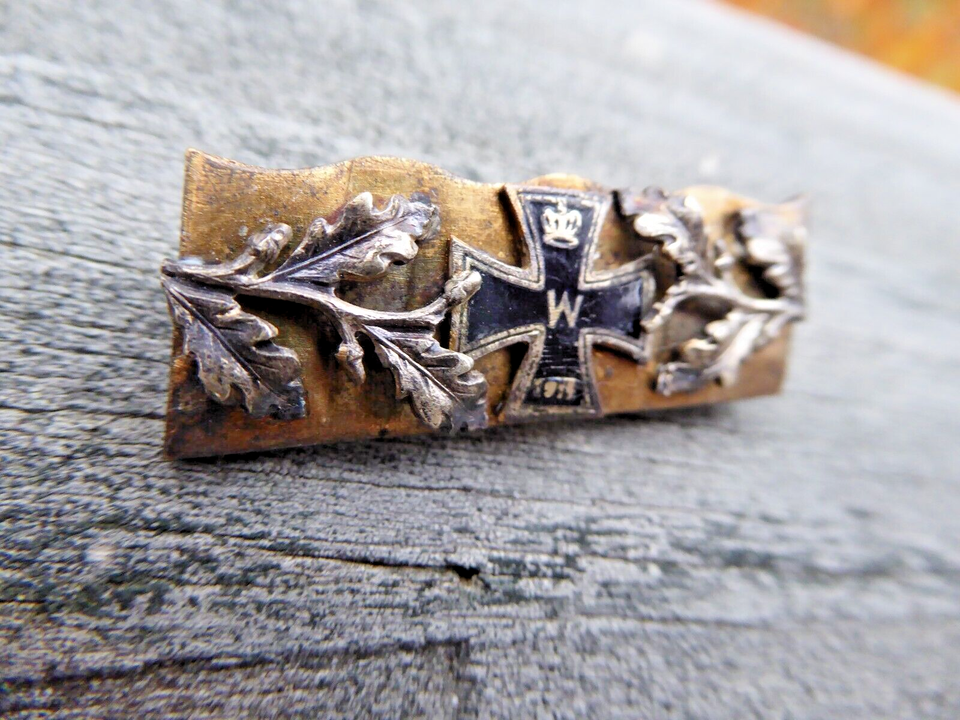 1914 WW I Germany Iron Cross Patriotic Pin Trench Art Antique World War ...