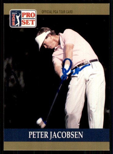 1990 Pro Set PGA Peter Jacobsen IP Signed Auto #19 | eBay