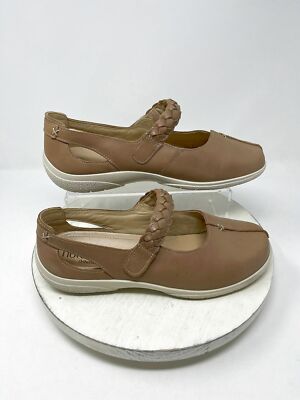 Hotter Size 10EEE WIDE Sand Light Brown Leather SHAKE Mary Janes ...