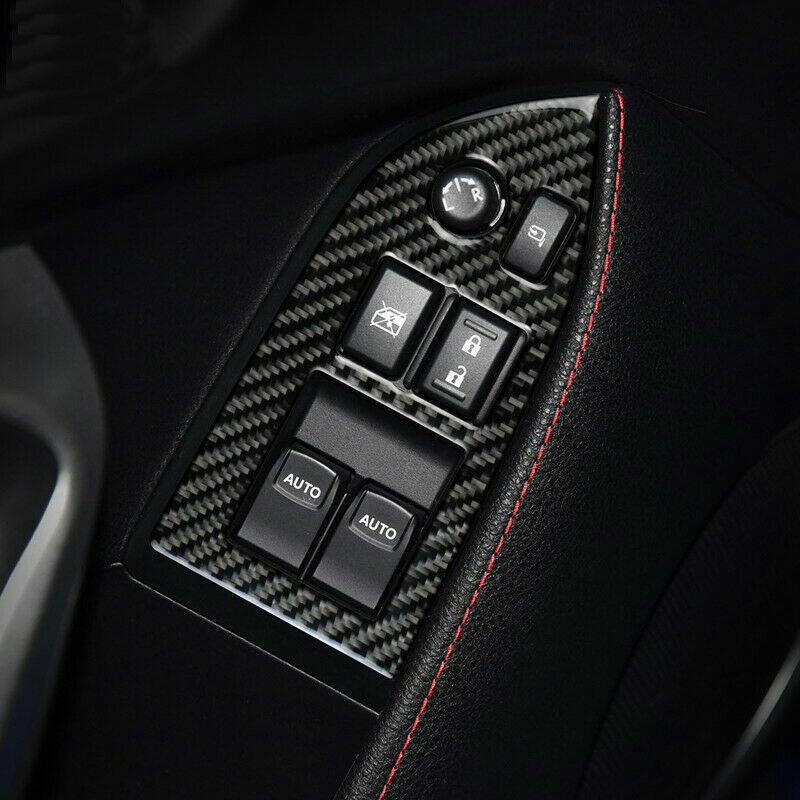 Real Carbon Fiber DRIVER SIDE ONLY Window Switch Panel Cover Fits 13-20 ...