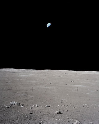 APOLLO 17 EARTH NEAR HORIZON ON THE MOON 8x10 GLOSSY PHOTO PRINT | eBay